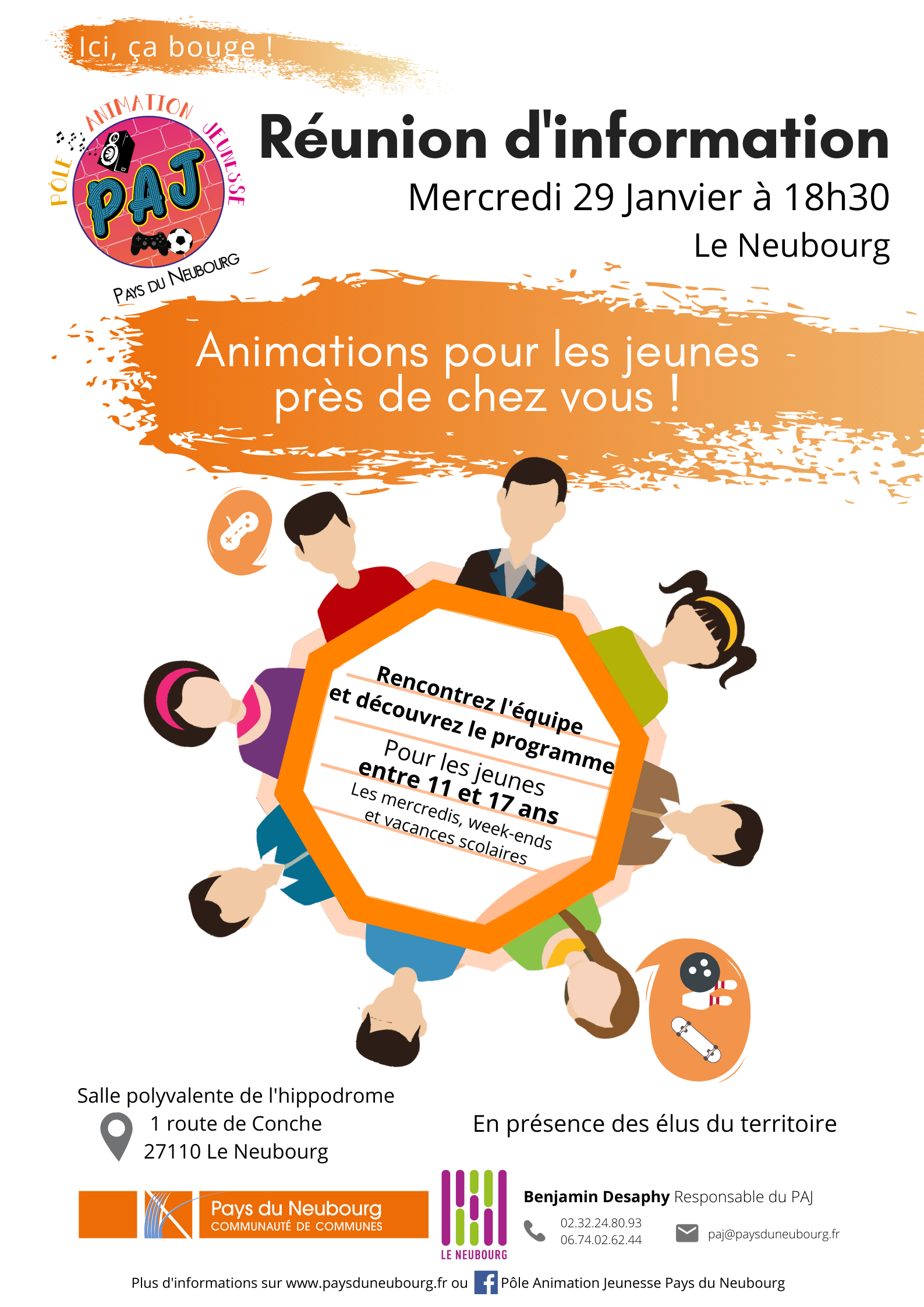 Réunion d'info du PAJ - Communauté de communes du Pays du Neubourg